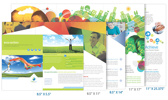 Standard Brochure Printing Sizes UPrinting